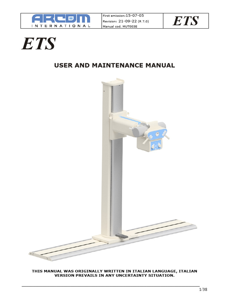 Mut003e - Ets User Manual Rev 7.0 | PDF
