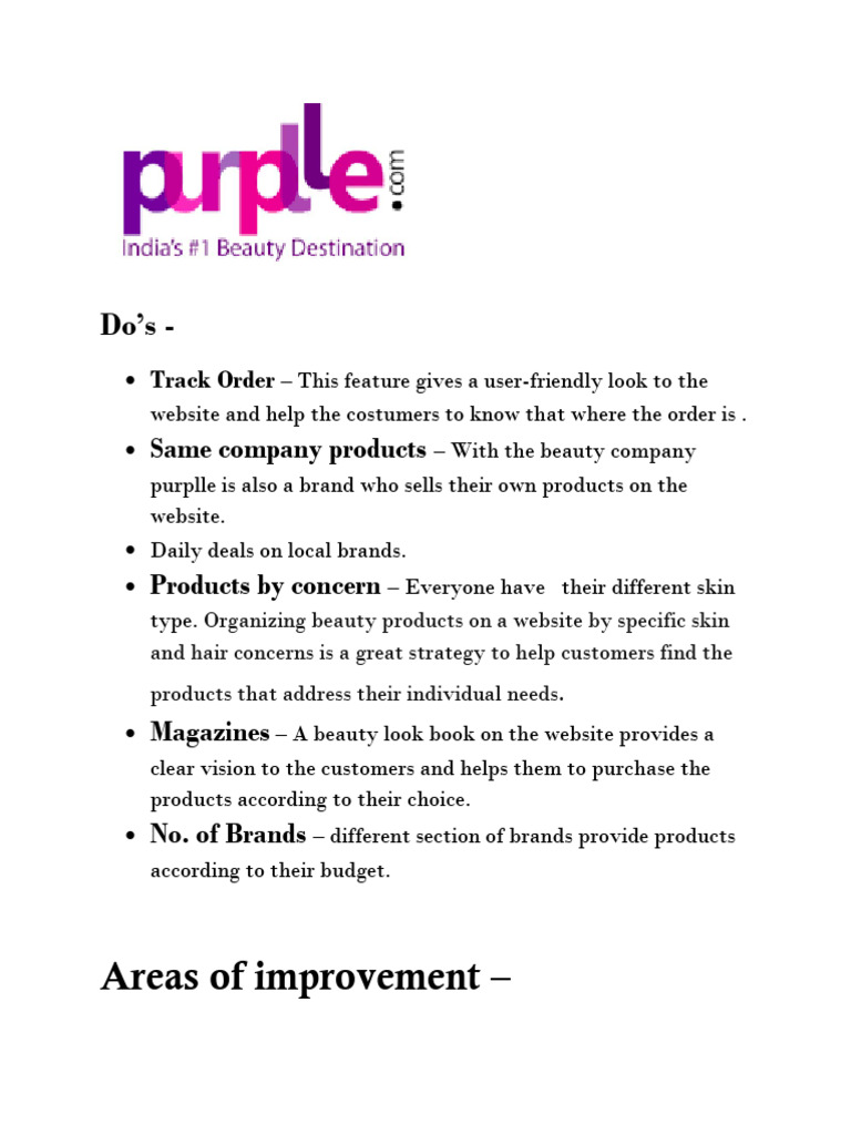 Purple Analysis | PDF