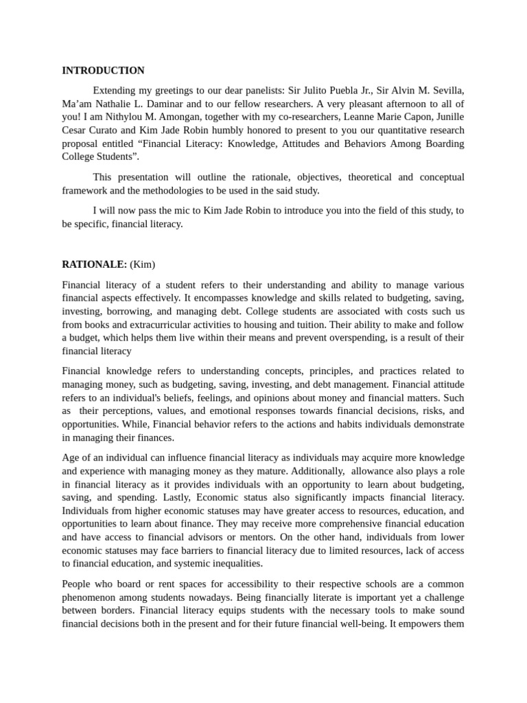 Final Defense Script | PDF