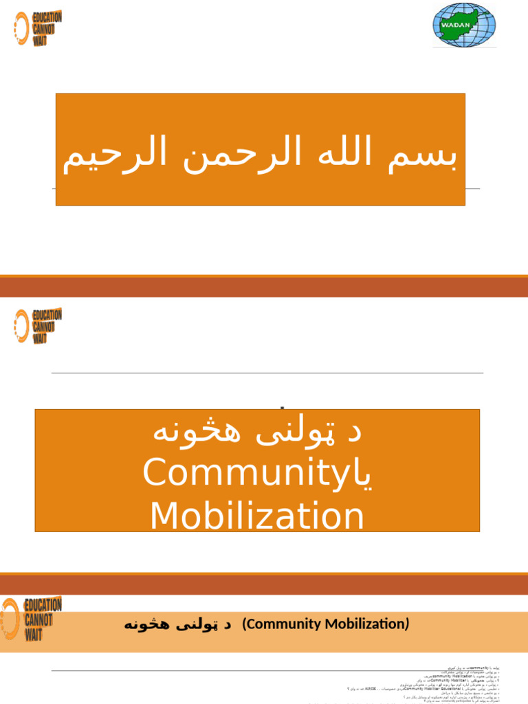 Community Mobilization | PDF | Career & Growth | Science & Mathematics