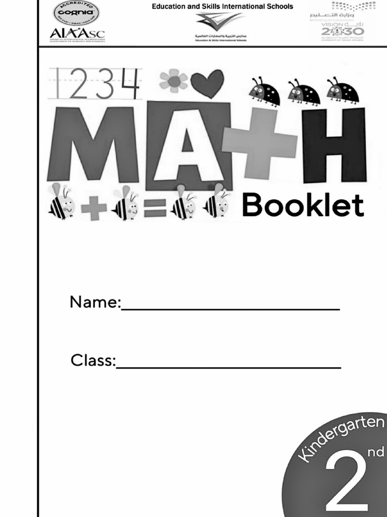 MATH KG2 BOOKLET (Black&WhiteForm) | PDF