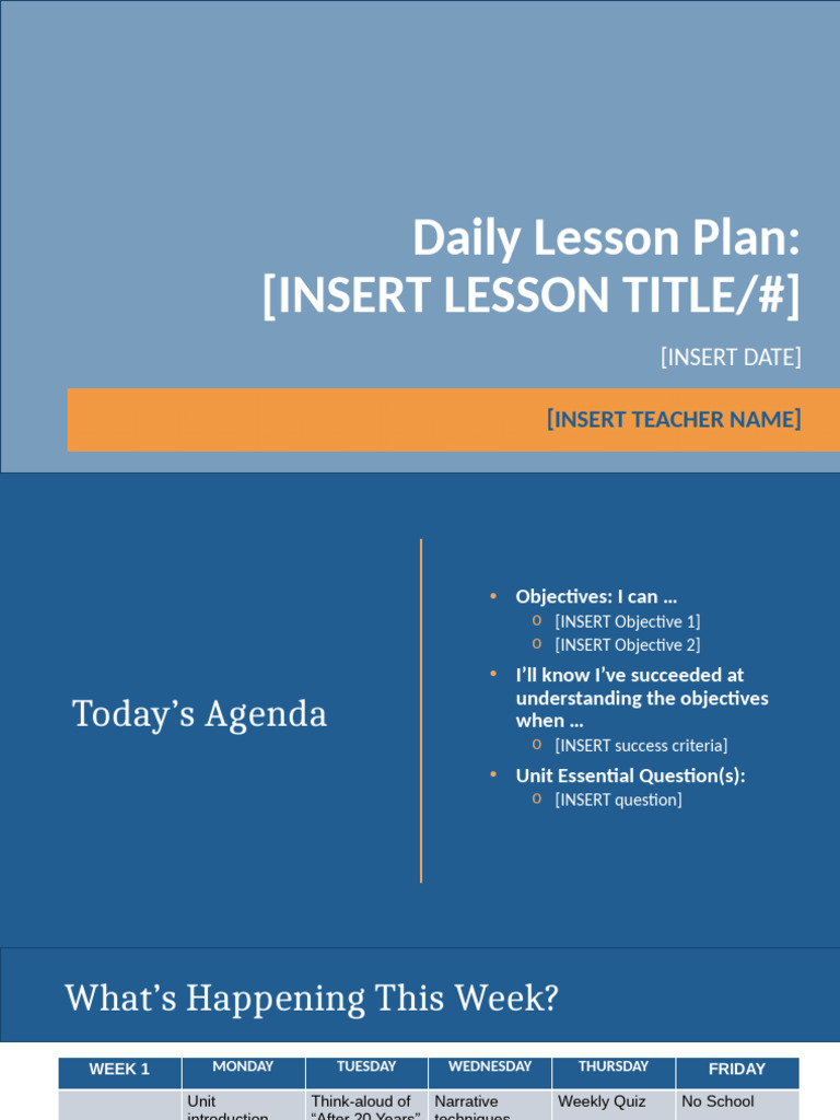 Niet Virtual Lesson Plan Template | PDF