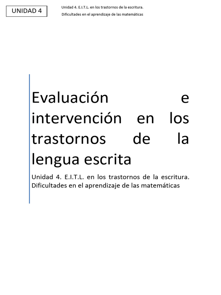 EIT Lengua Escrita_Unidad 4 | PDF