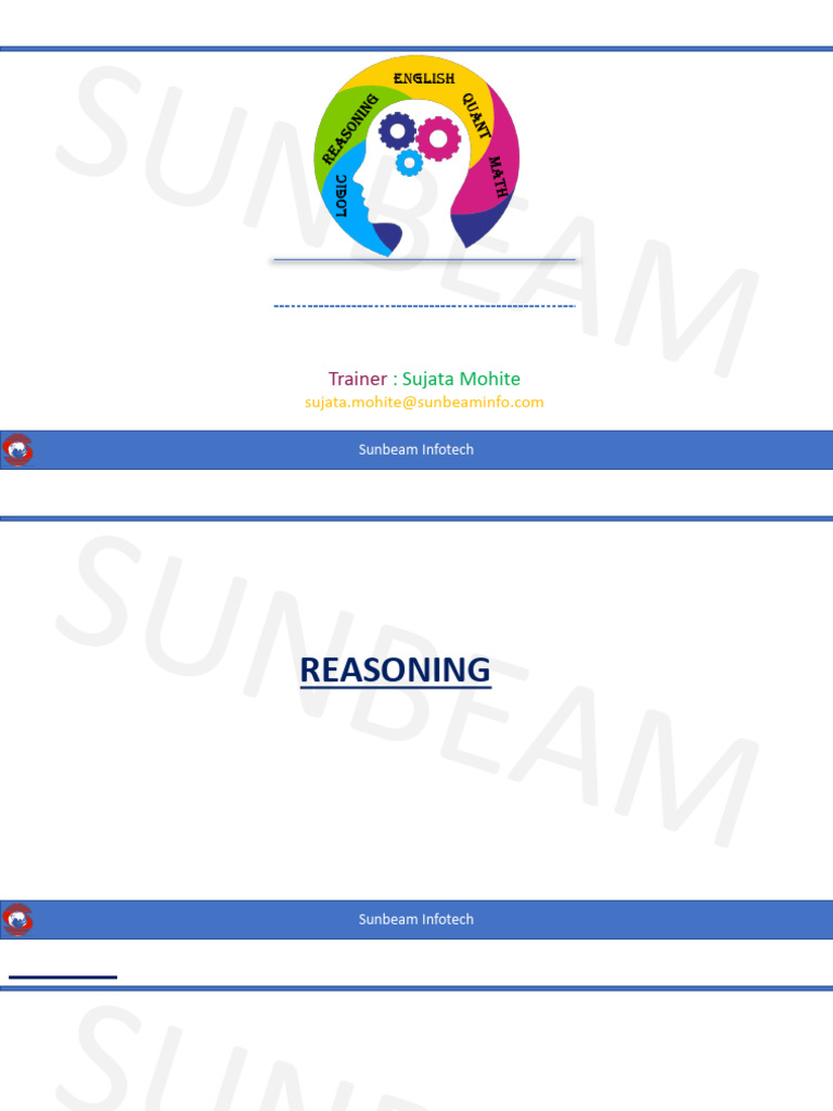 Aptitude Day06 Reasoning | PDF