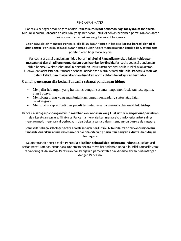 Ringkasan Materi BAB 1 | PDF