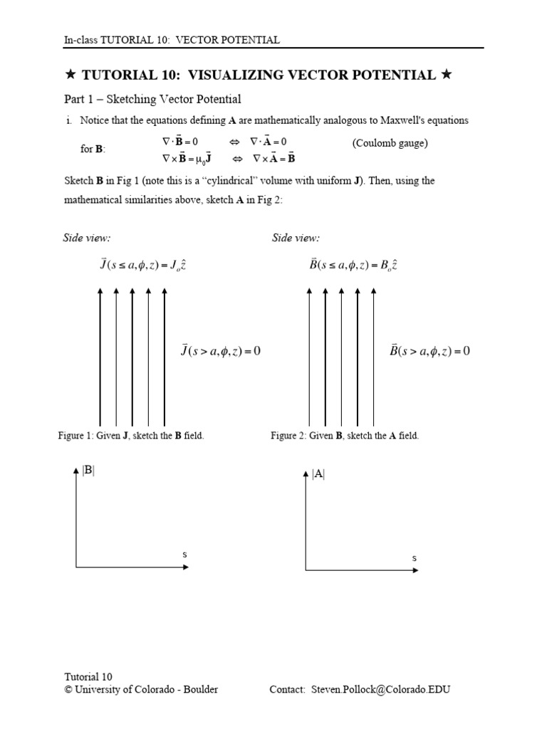 Tut10 - Vector - Potential GG | PDF