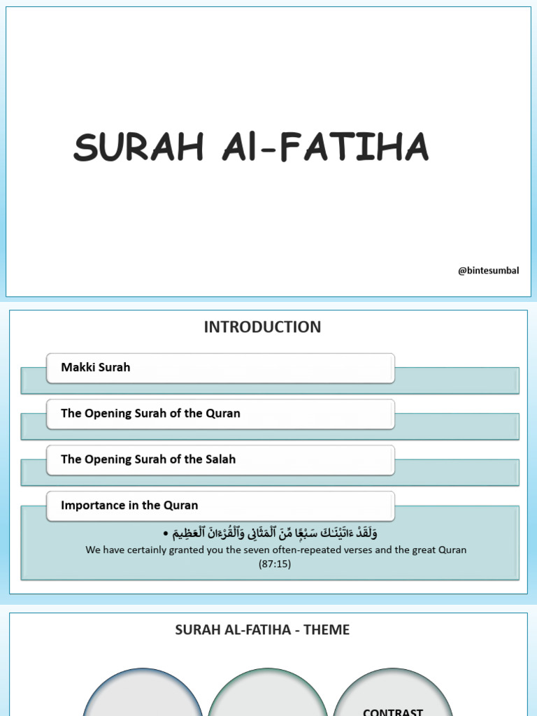 SURAH FATEHA @bintesumbal. Edited Edited | PDF