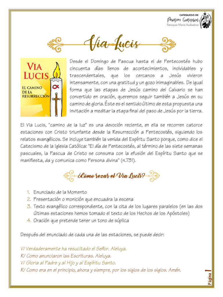 07b-Via Lucis Infantil | PDF