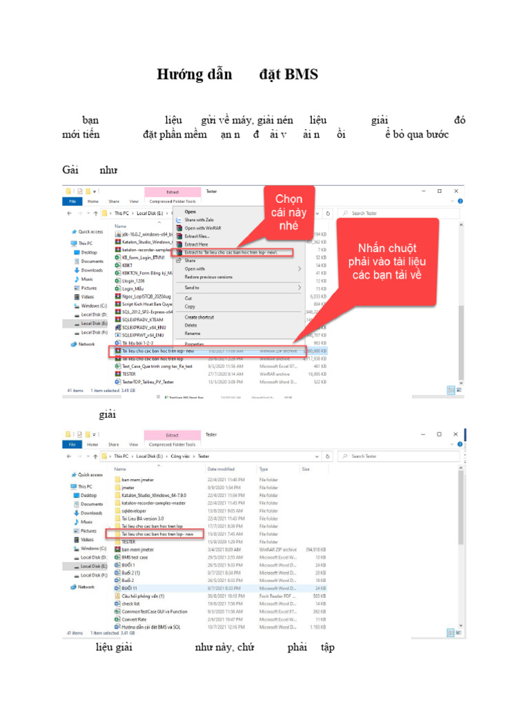 HD cai SQL, BMS va backup du lieu | PDF