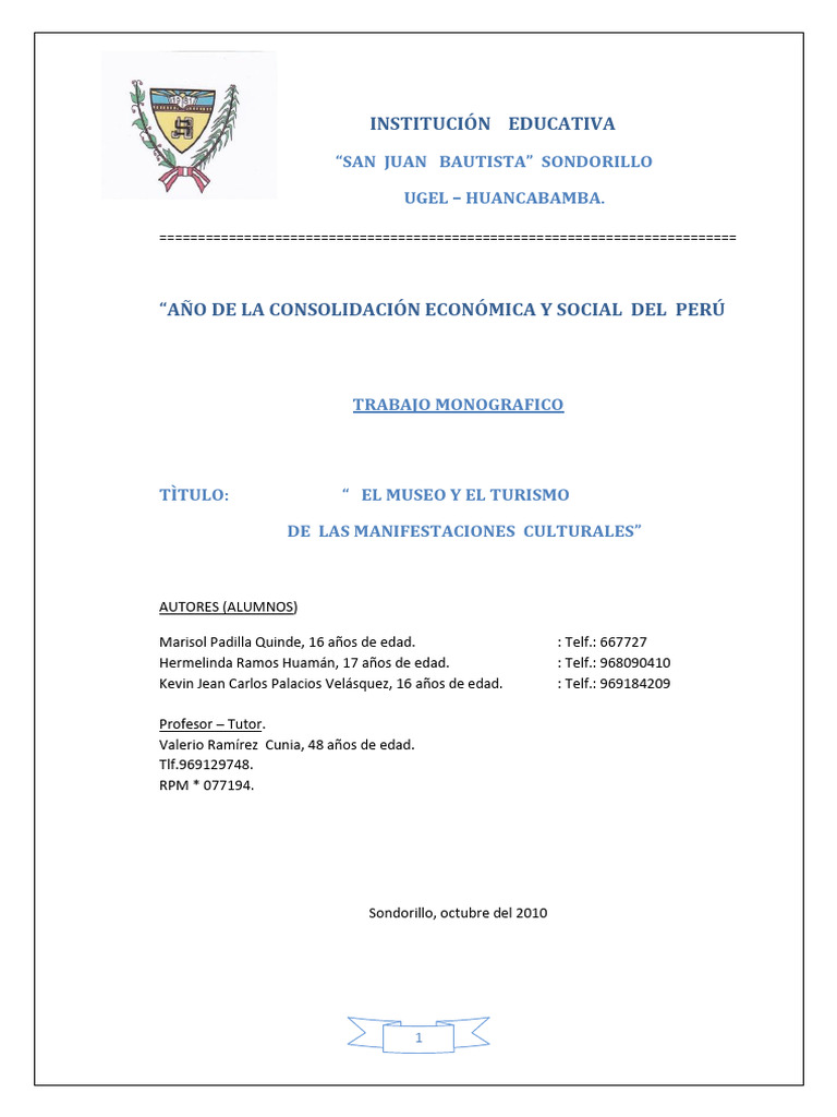 Monografia Anacu 2011 | PDF