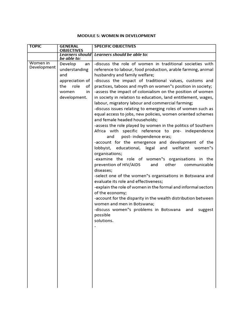 women in development | PDF