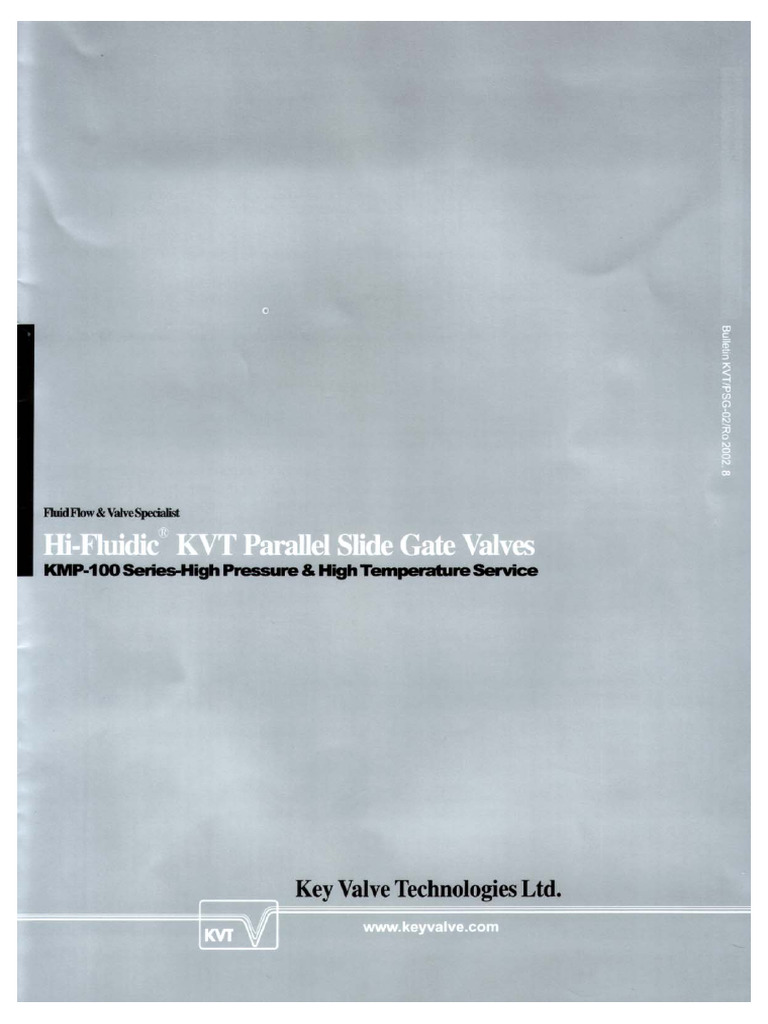 Parallel Slide Gate Valves KVT | PDF