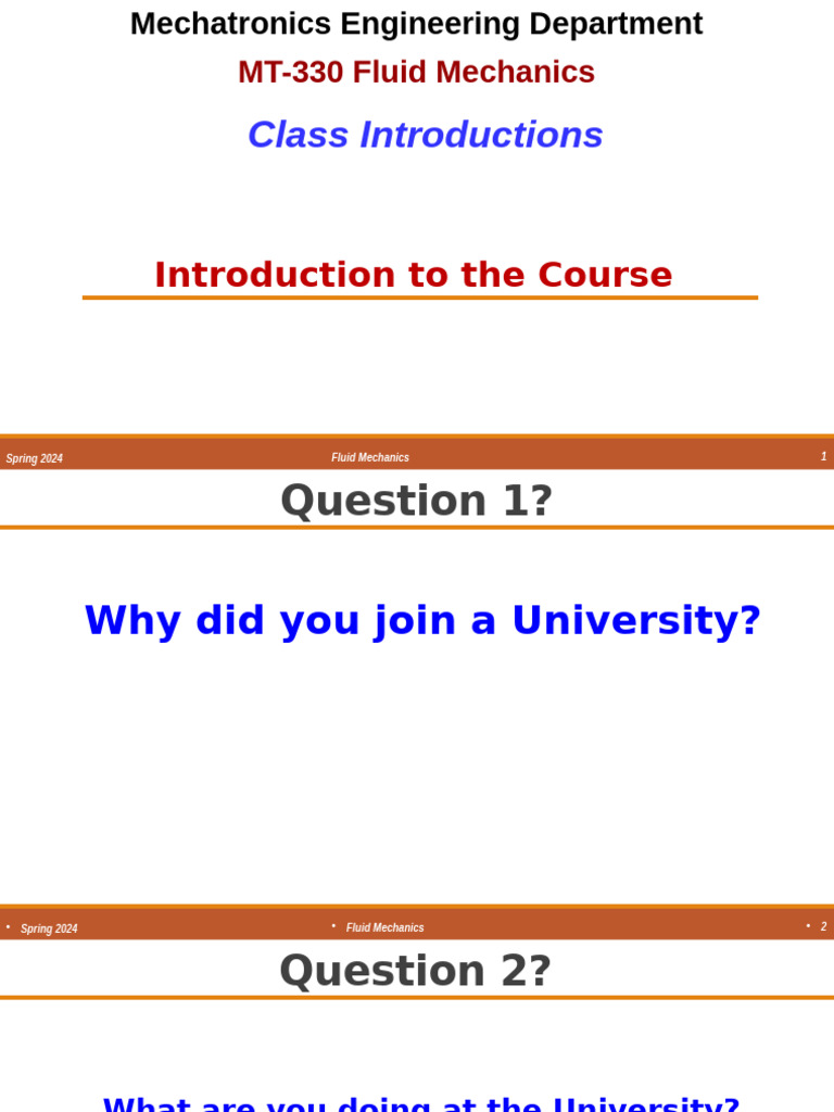MT330 W1C1A1 (Introduction To Fluid Mechanics) | PDF