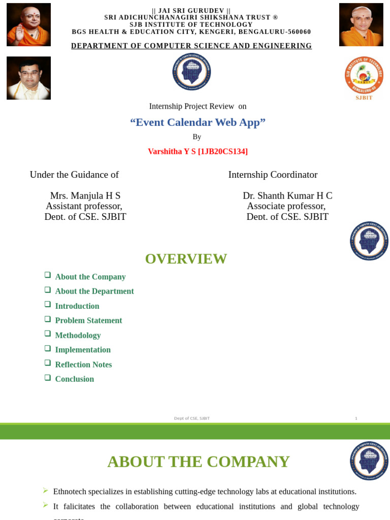 Internship - Presentation For VTU | PDF | Amazon Web Services | Software