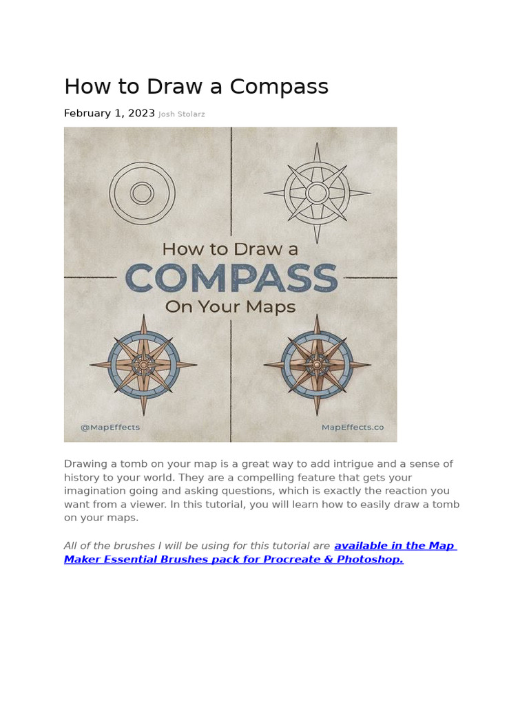 How To Draw A Compass | PDF