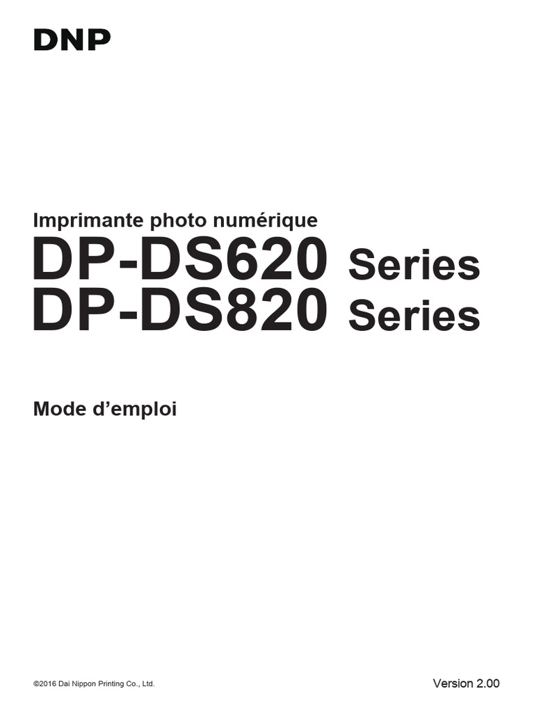 DP-DS620 820 UsersManual Ver.2.00 FR | PDF