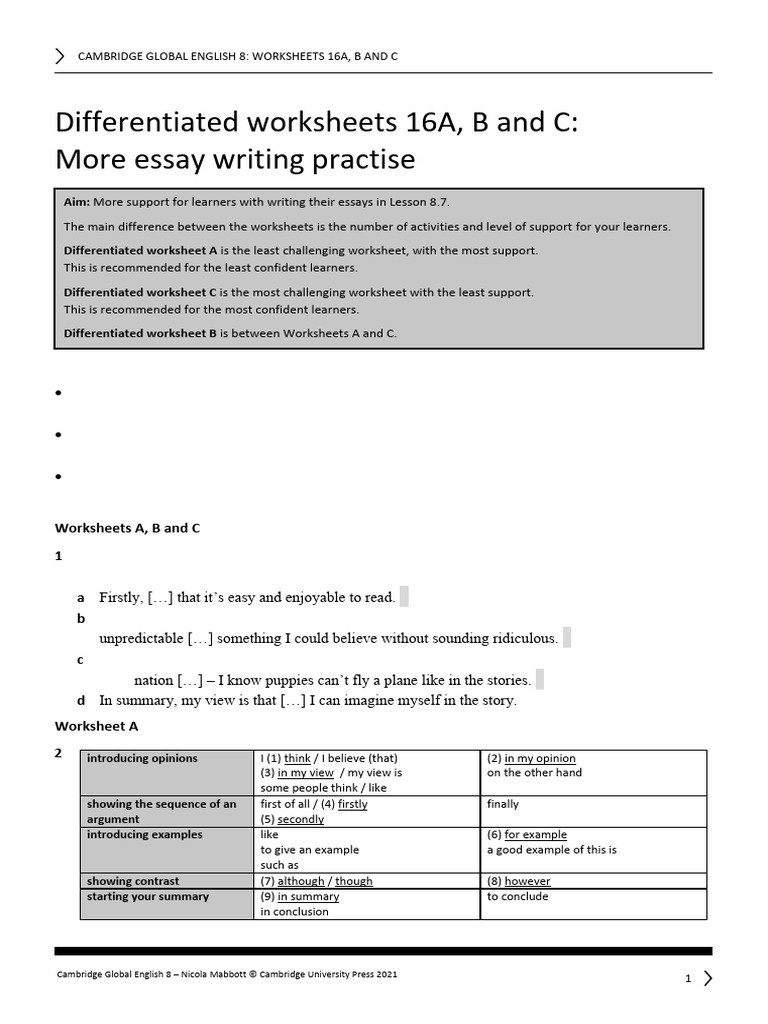 GE 8 Diff WS U9 16 ABC | PDF