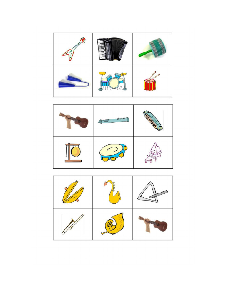 Bingo Dos Instrumentos | PDF