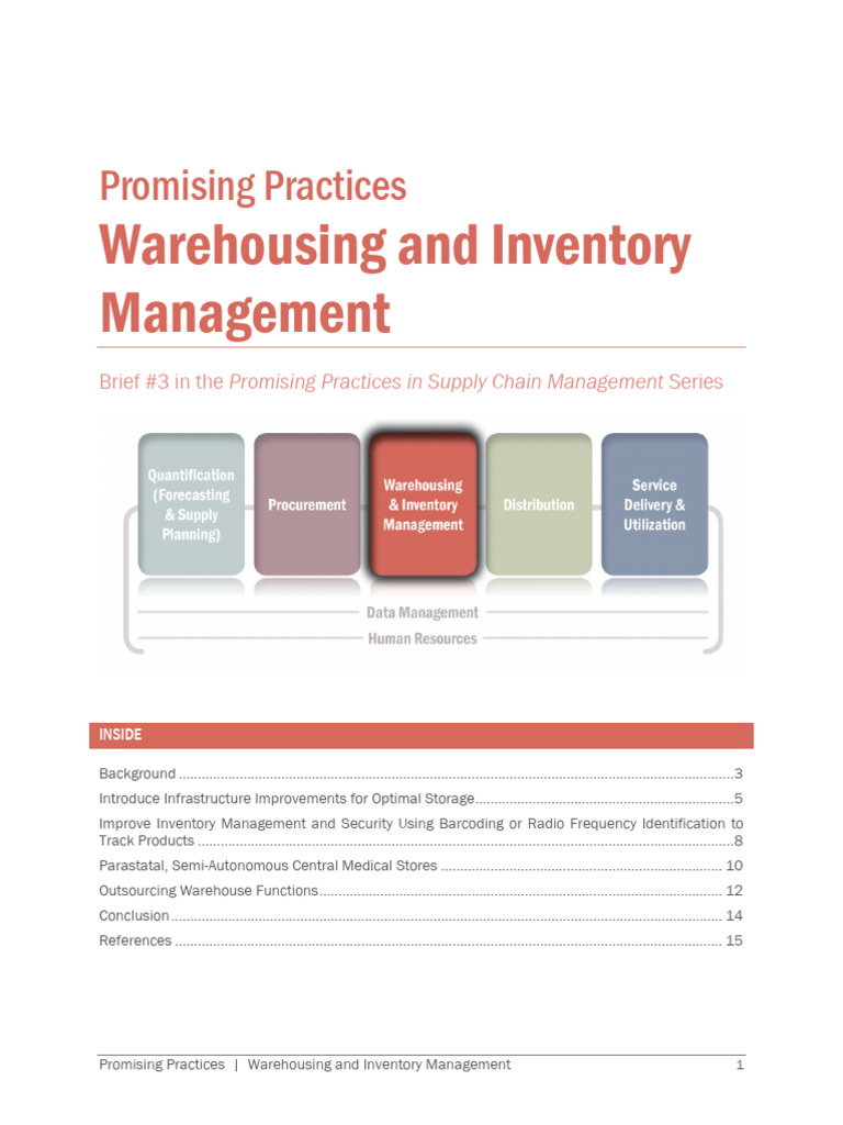 Promising Practices In Warehouse Inventory Management Pdf