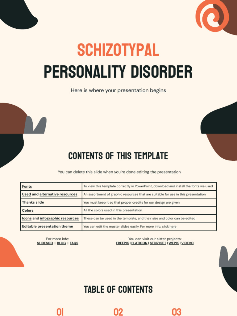 Schizotypal Personality Disorder by Slidesgo | PDF