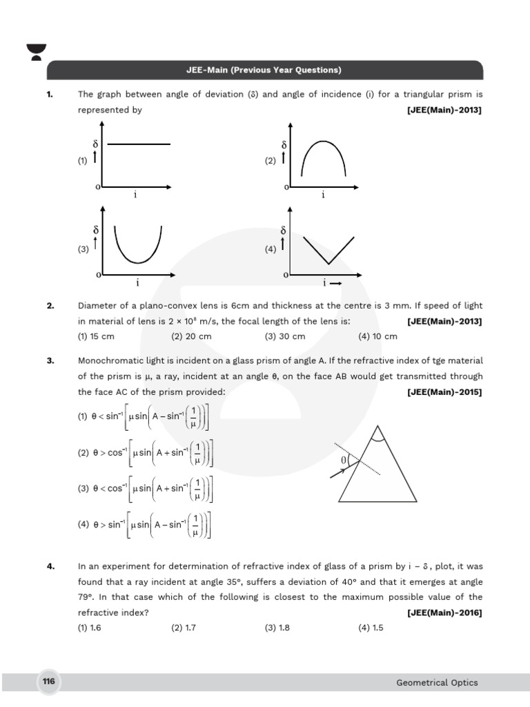 Physics Geometrical-Optics | PDF