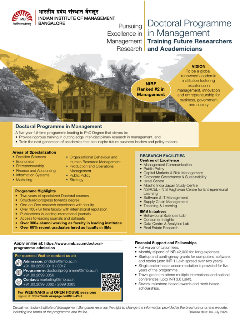 PHD Brochure 1 | PDF