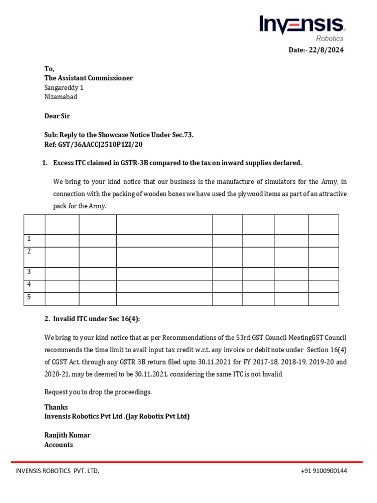 Invensis Letter Head | PDF