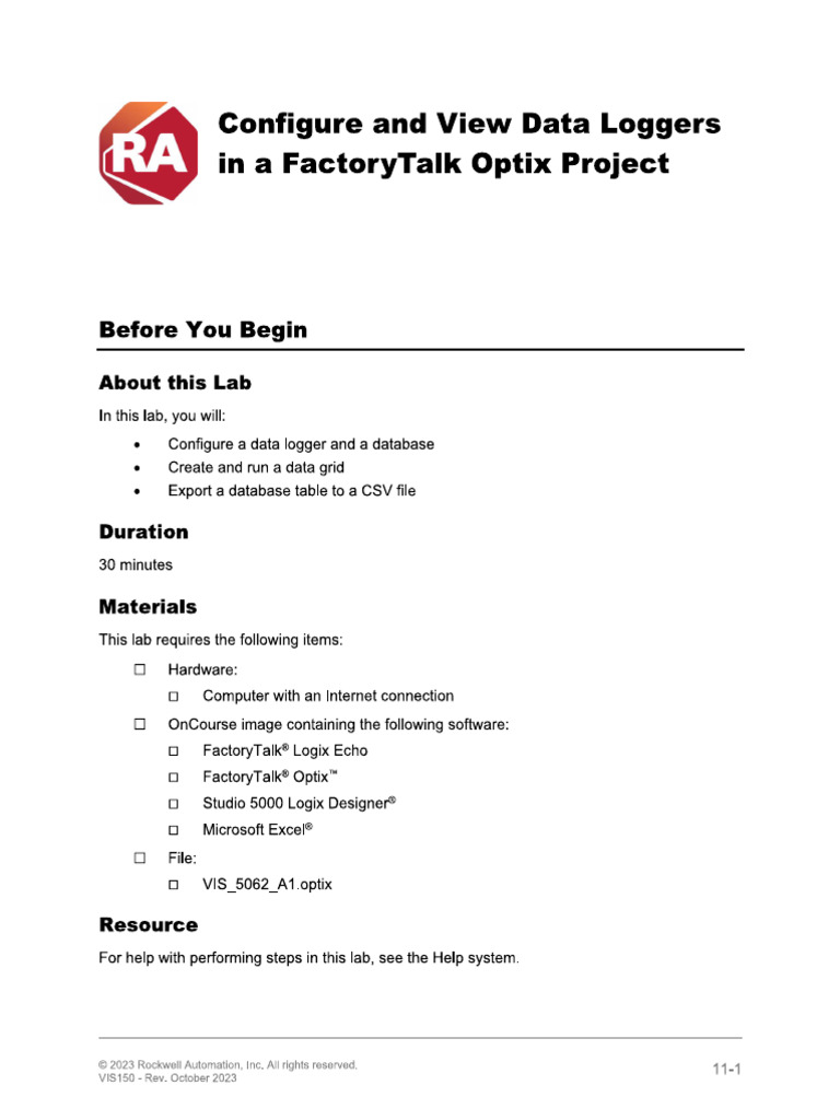 Export Data Opti X | PDF