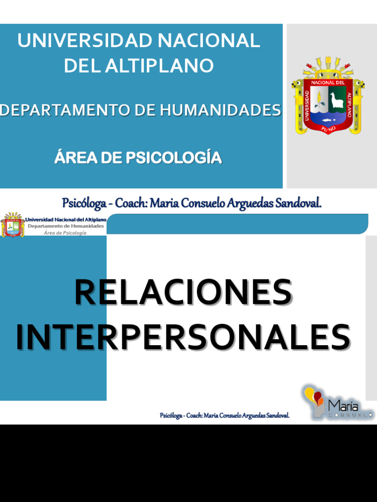 Importancia de las Relaciones Interpersonales | PDF | Sicología ...