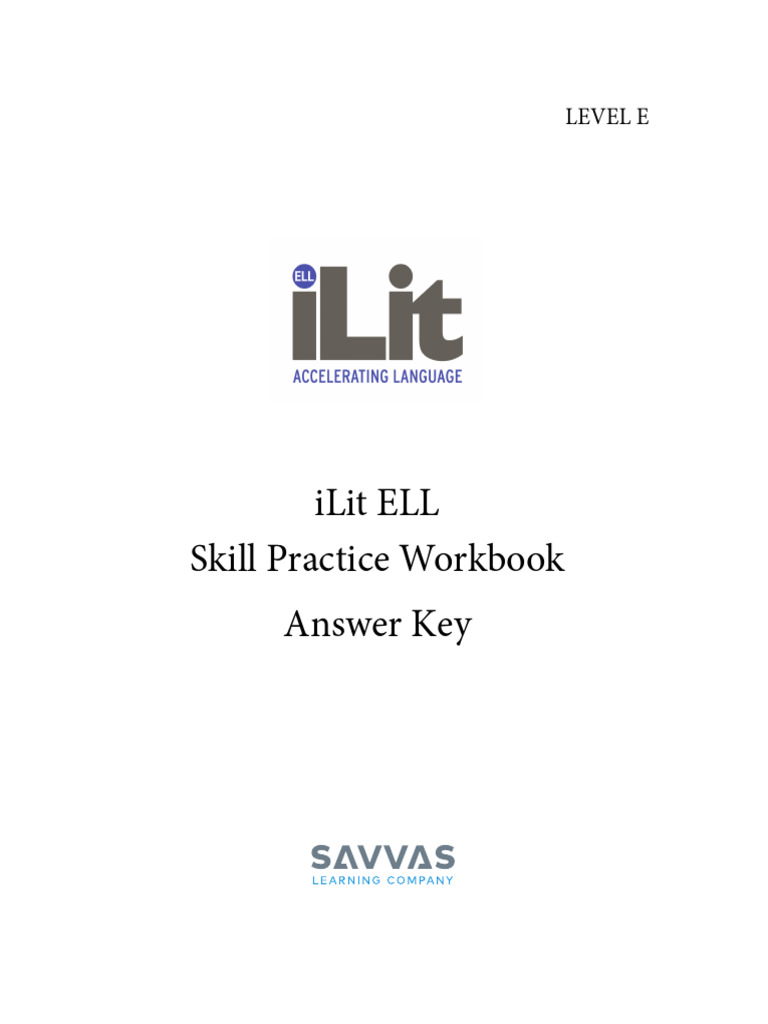 Ilit Ell Skill Practice: Workbook Answer Key | PDF