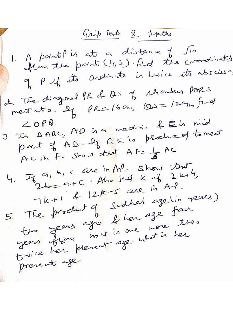 Maths important mix | PDF