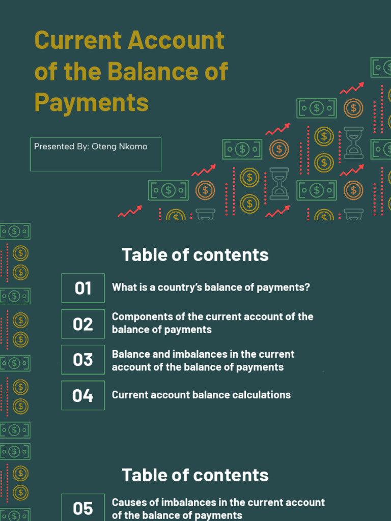 Current Account of The Balance of Payments | PDF