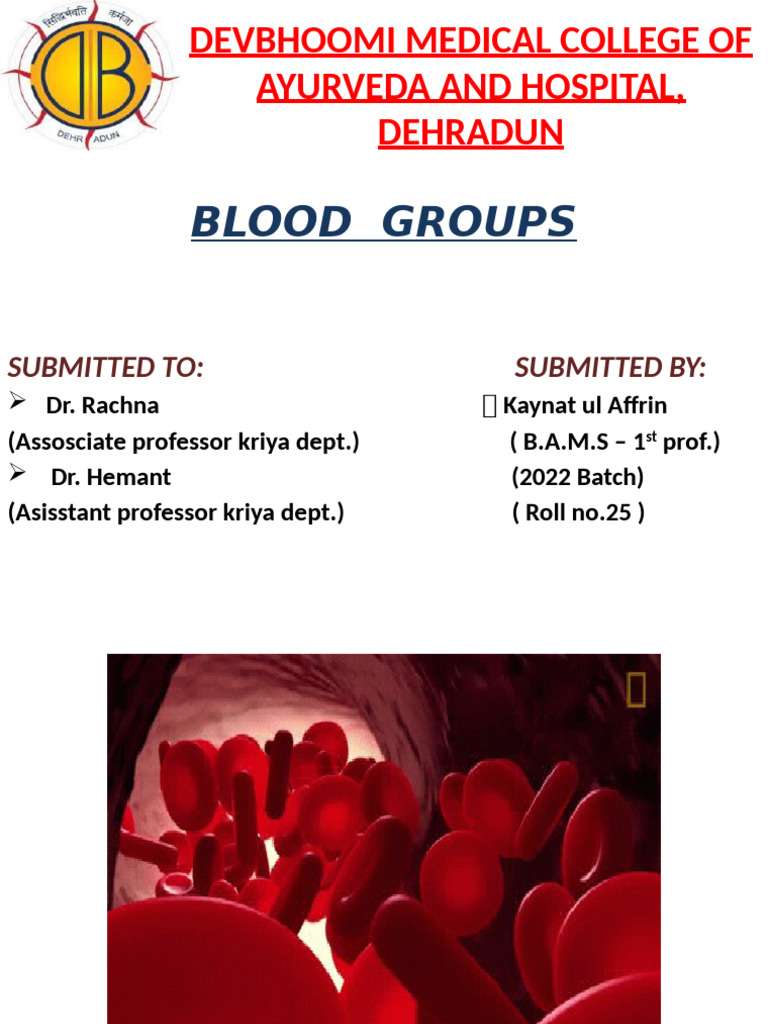 Blood Group Ppt. - Kaynat | PDF