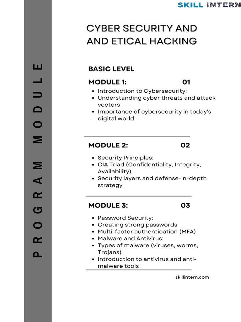 Cyber-Security and Ethical Hacking Syllabus | PDF