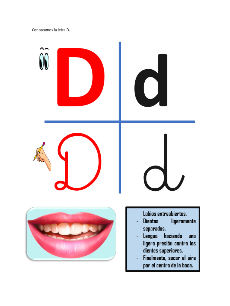Conozcamos la letra D | PDF Conozcamos la letra D | PDF