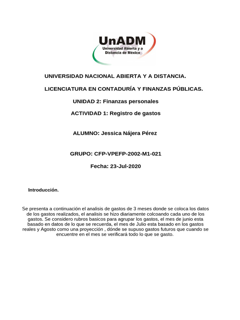 M1 U2 A1 Jenp Bitacora. | PDF