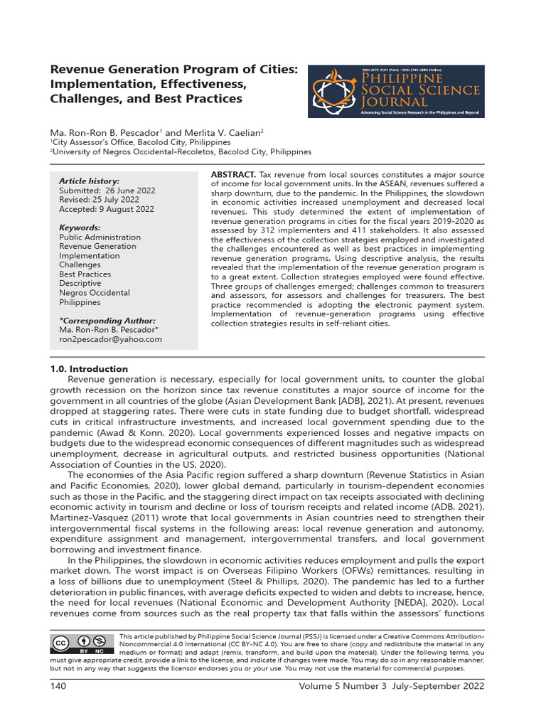 Revenue Generatio | PDF