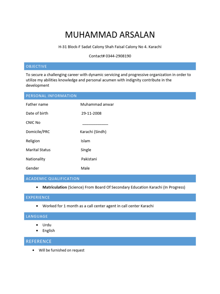 Muhammad Arsalan | PDF