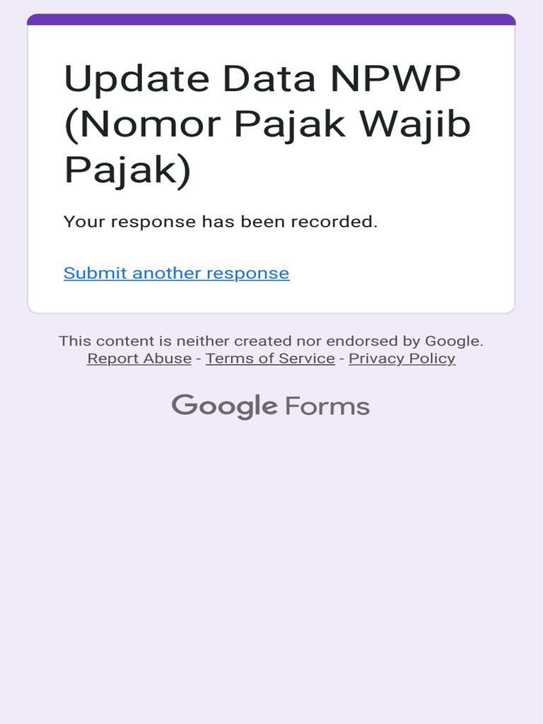 Update Data NPWP (Nomor Pajak Wajib Pajak) | PDF
