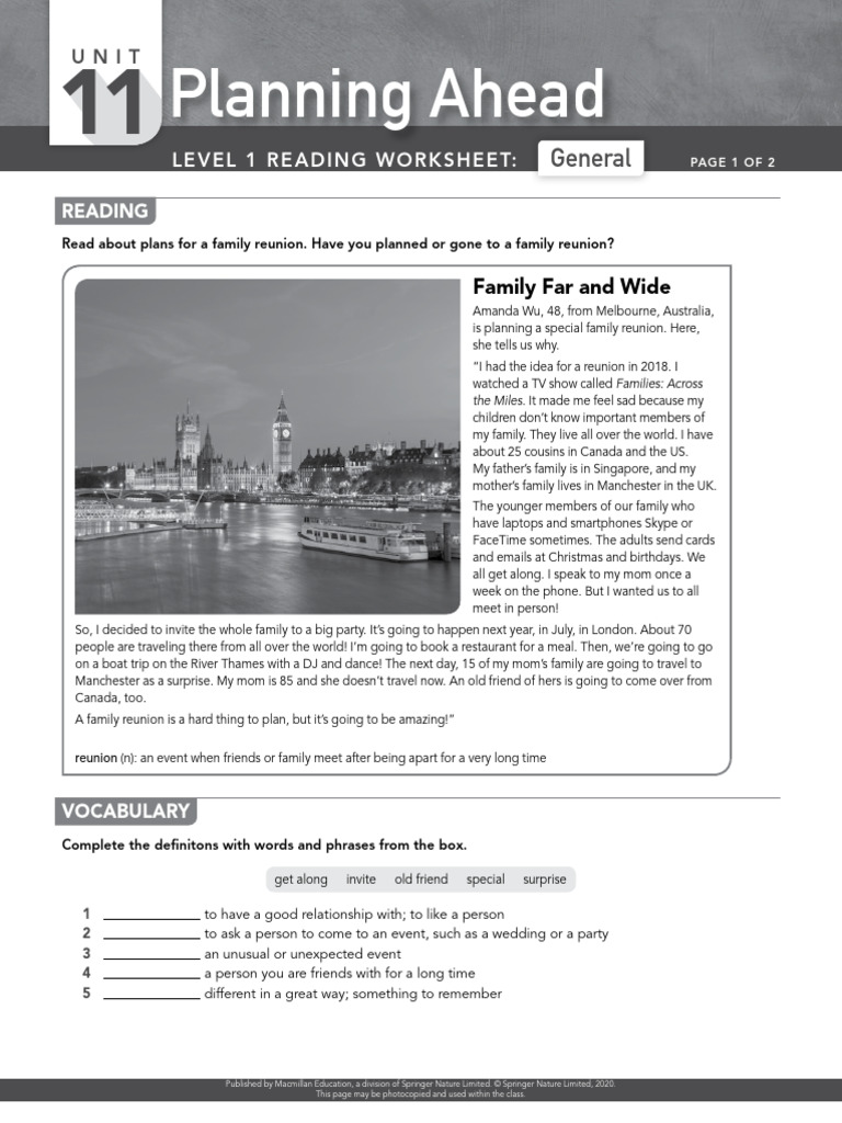 SYM 1 U11 ReadingWorksheets | PDF