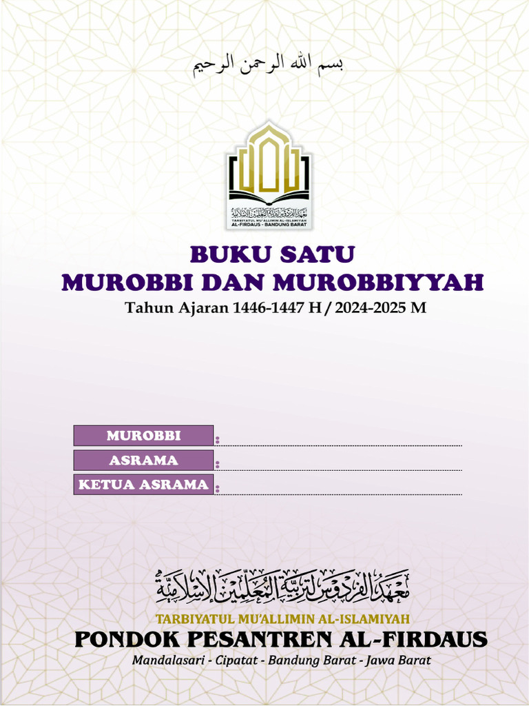 Rancangan Buku Murobbi Tmi | PDF