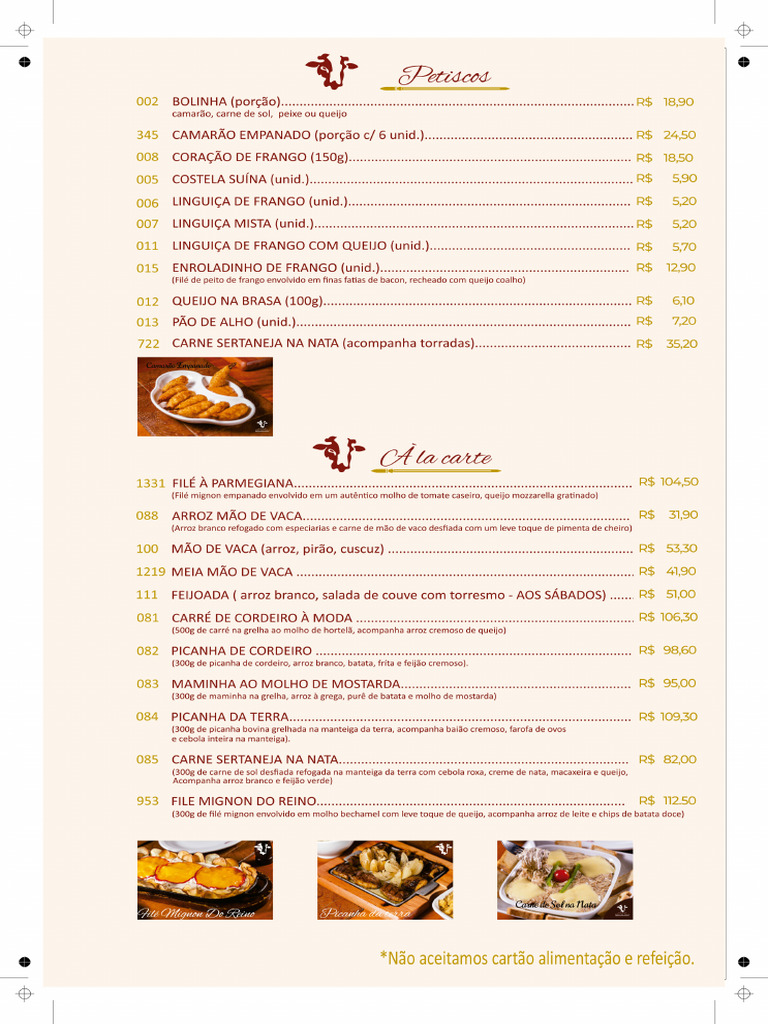 MDV Cardápio | PDF