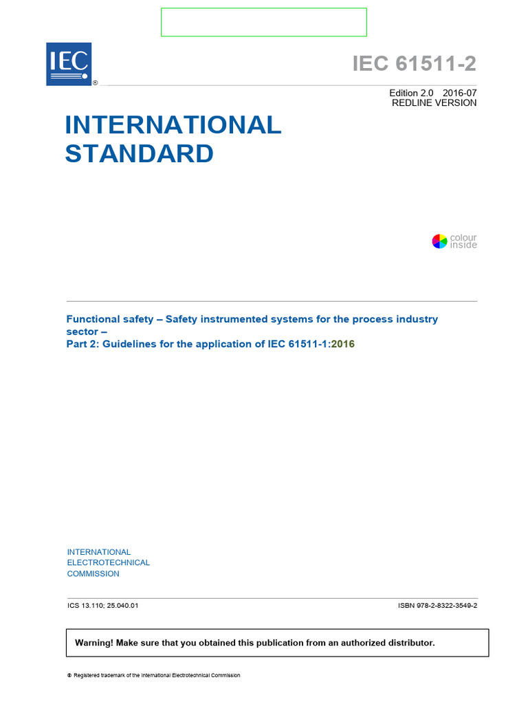 Info Iec61511-2 (ed2.0.RLV) en | PDF