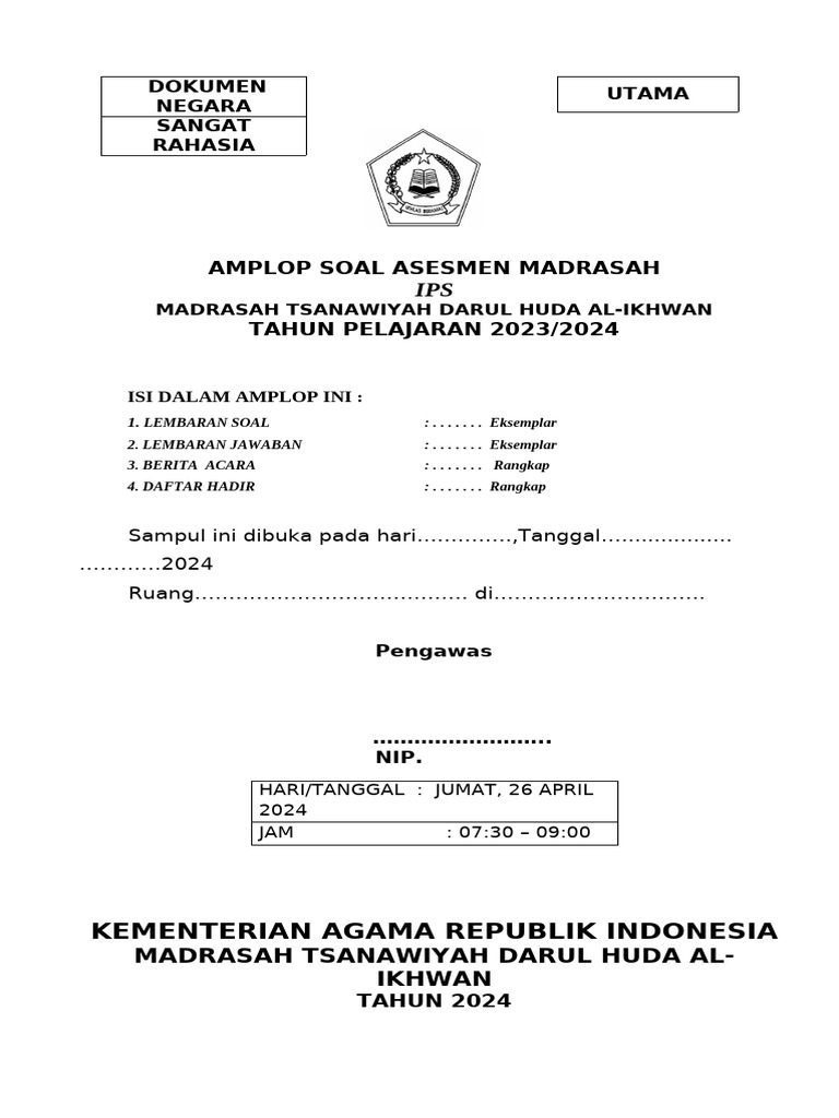 Sampul Amplop 1 | PDF