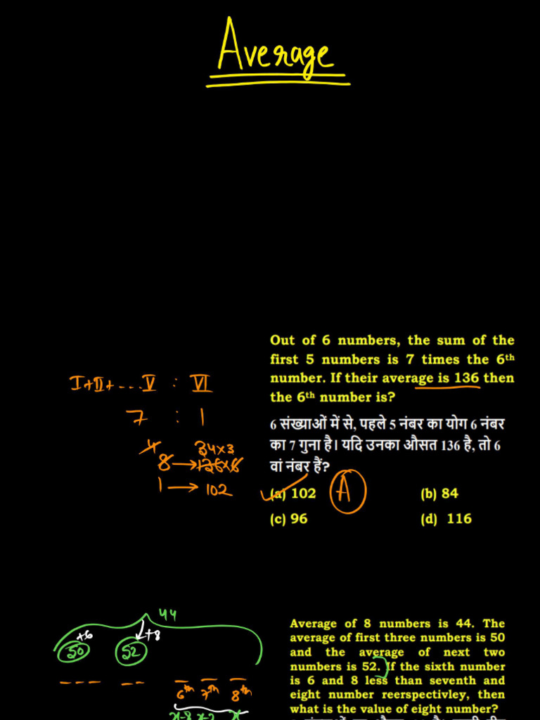 Average Class-6 (5-7-2024) | PDF
