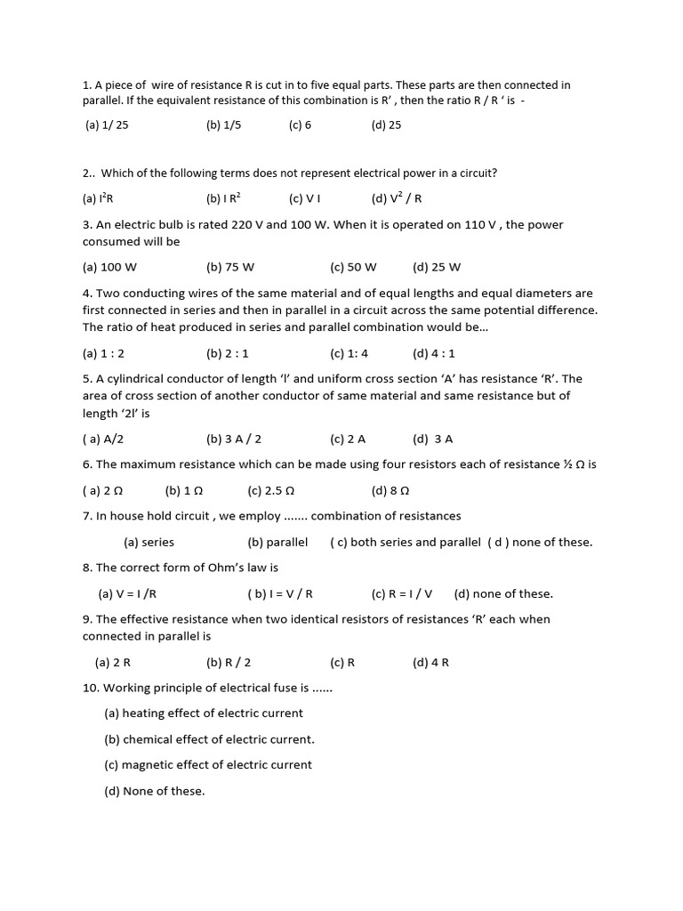 M C Q Type of Questions | PDF