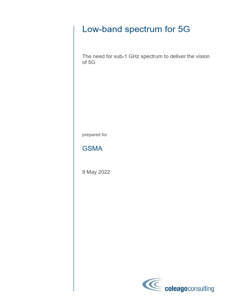 Low Band Spectrum For 5G | PDF | Radio Spectrum | 4 G