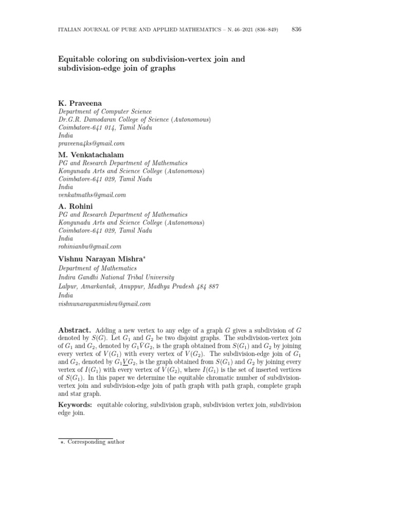 72 Praveena-Venkatachalam-Rohini-Mishra | PDF | Vertex (Graph Theory) | Teaching Methods & Materials