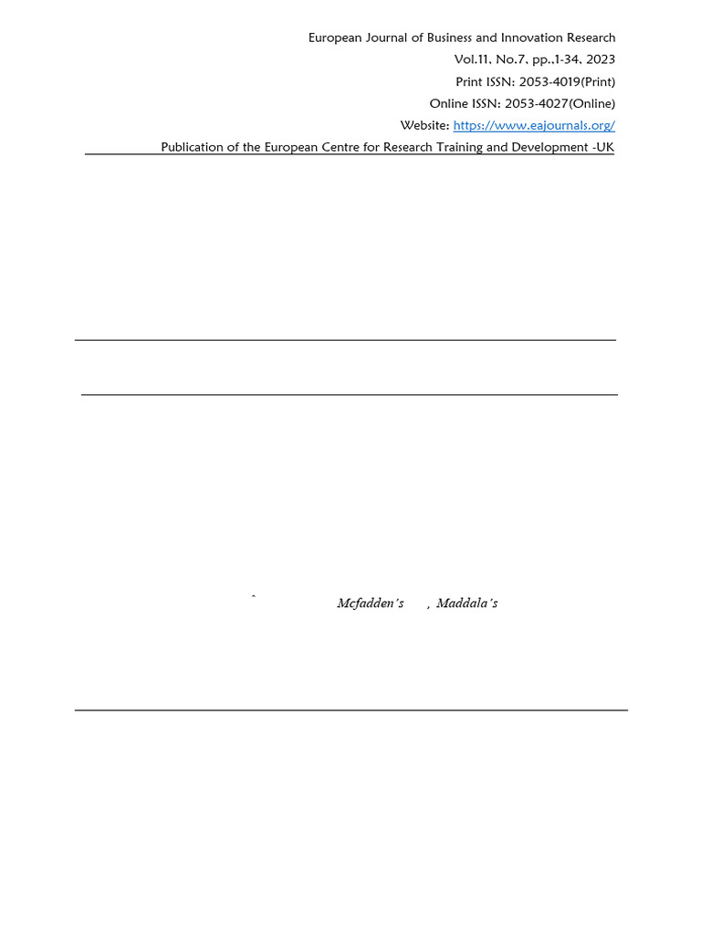 Estimation of a Logistic Regression | PDF Estimation of a Logistic Regression | PDF