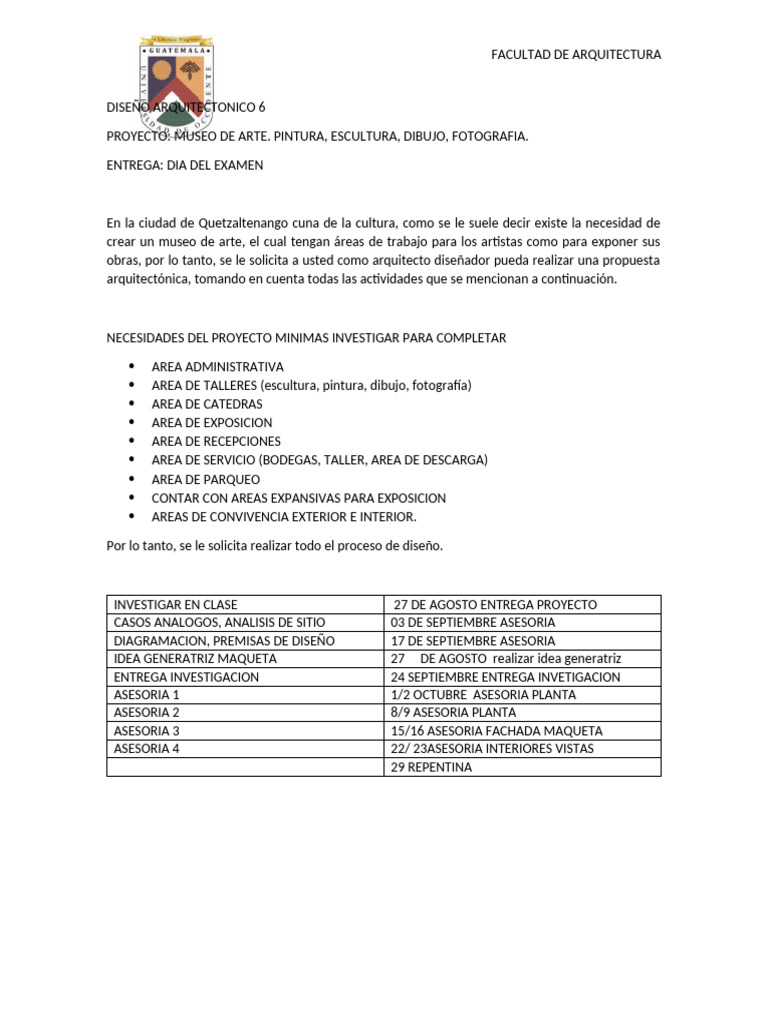 proyecto 2 diseño museo | PDF